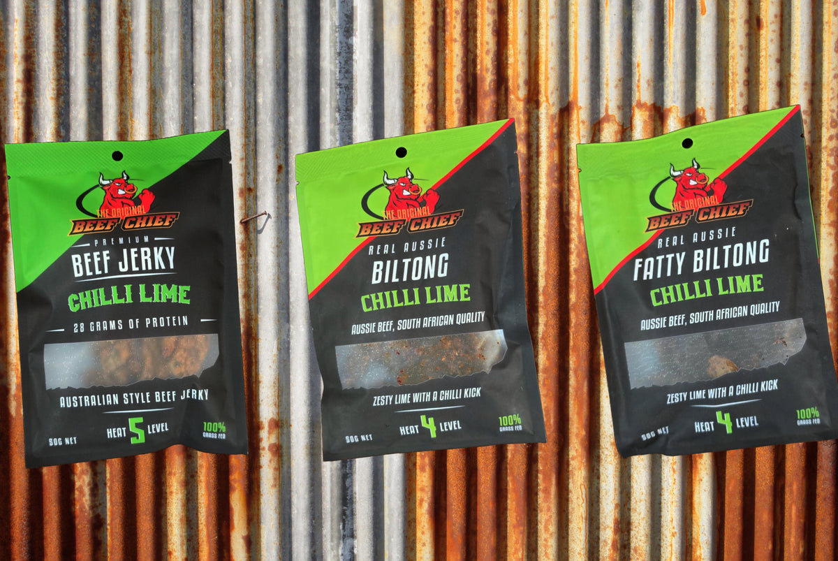 Same Flavours in Jerky, Biltong and Fatty Biltong – Original Beef Chief