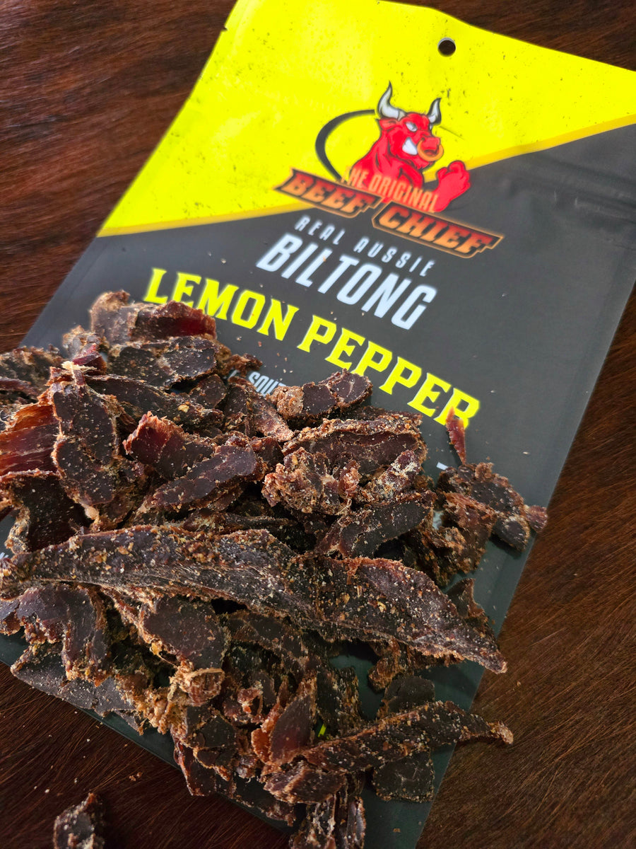 Lemon Pepper Biltong Australia | Original Beef Chief