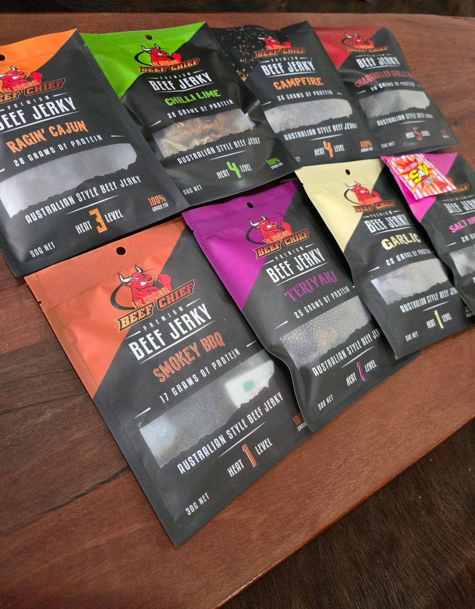 30g Beef Jerky and Biltong – Original Beef Chief