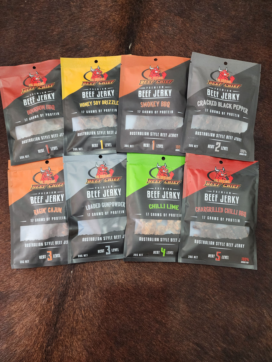 Beef Jerky Gift Box Australia Online | The Chiefs Pack – Original Beef ...