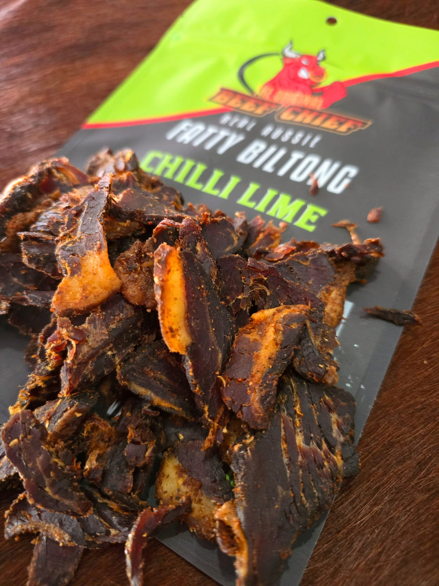 Chilli Lime Fatty Biltong - Original Beef Chief