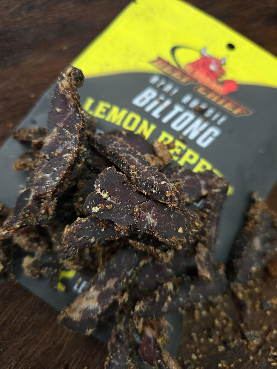 Lemon Pepper Biltong Australia | Original Beef Chief