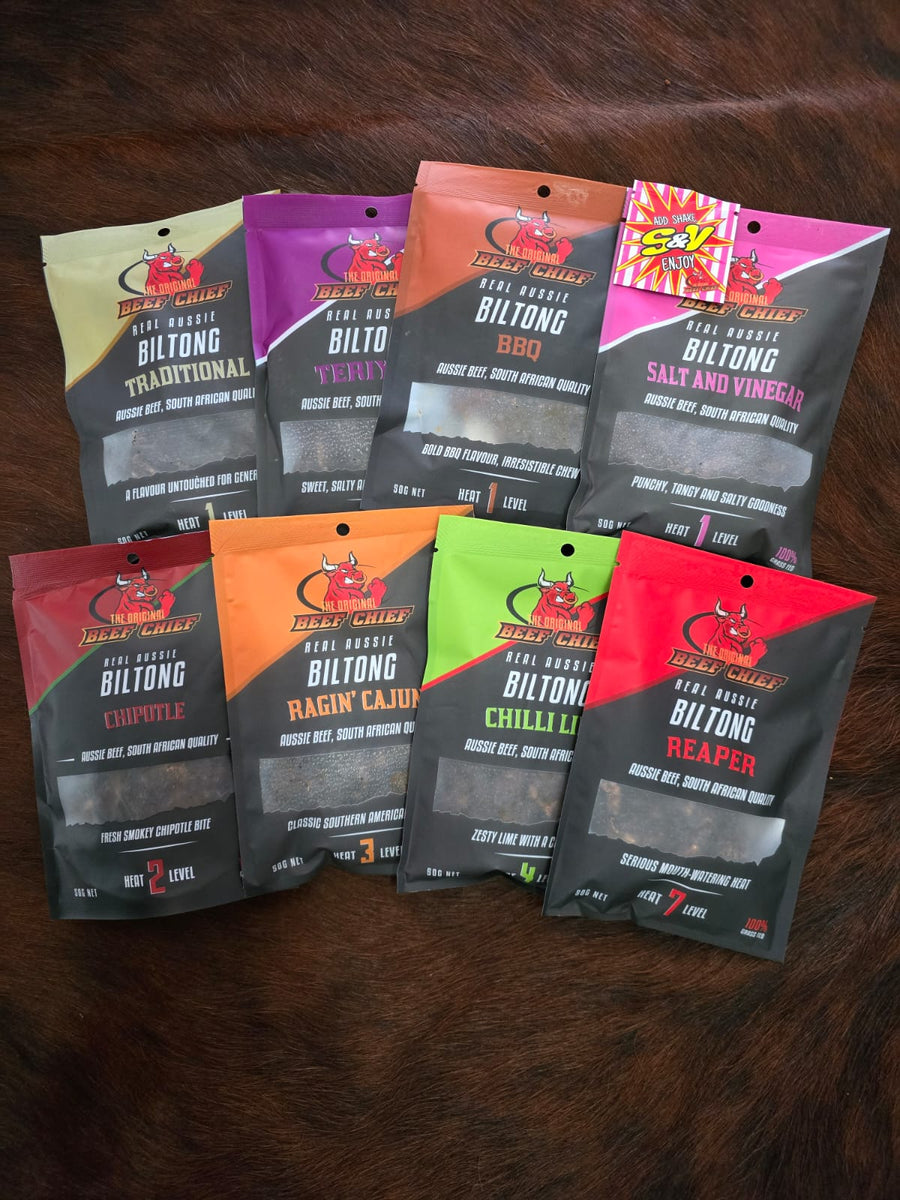 Biltong Gift Box Australia Online | The Chief's Biltong Pack – Original ...