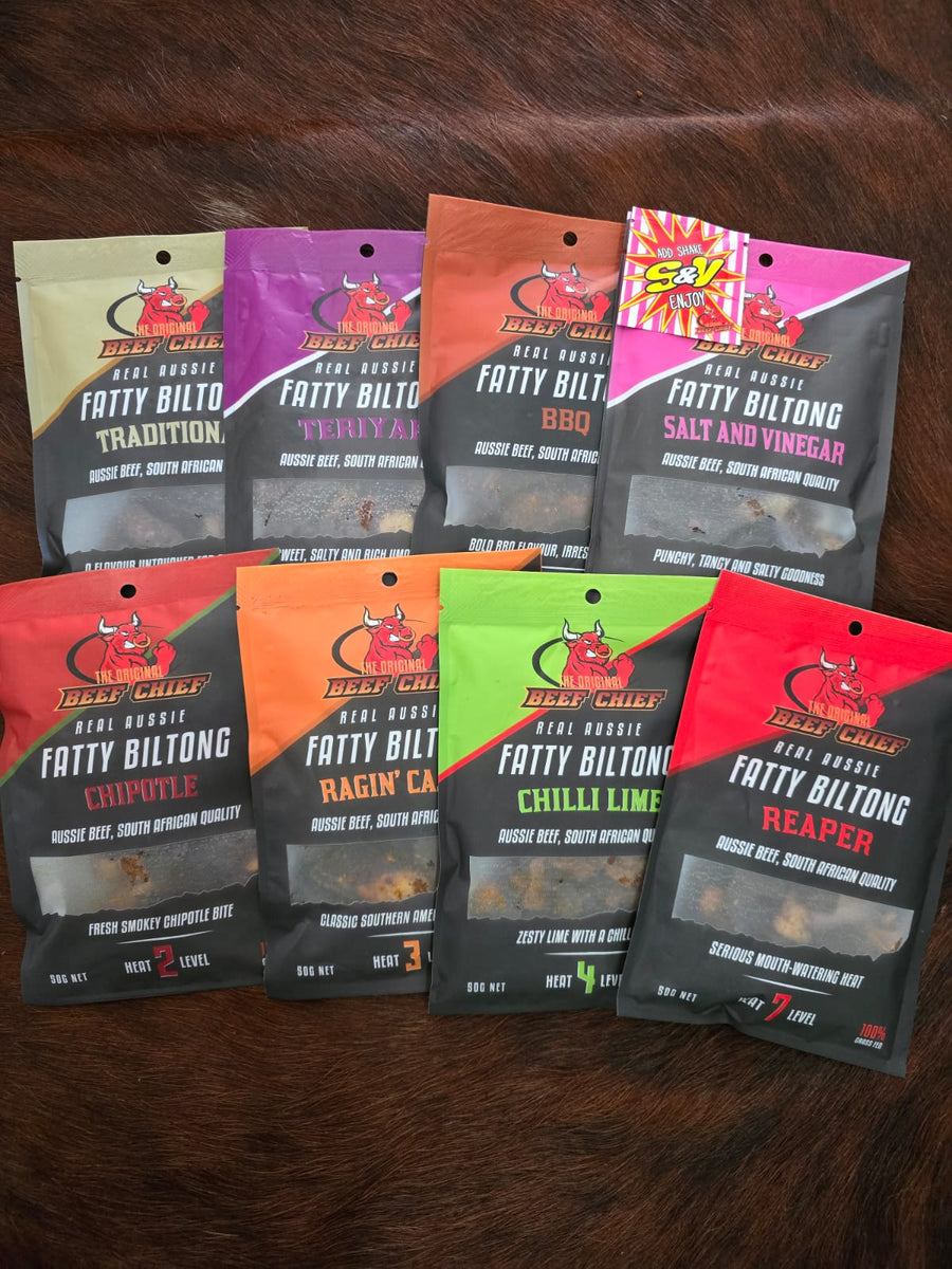 Biltong Gift Box Australia Online | The Chief's Biltong Pack – Original ...